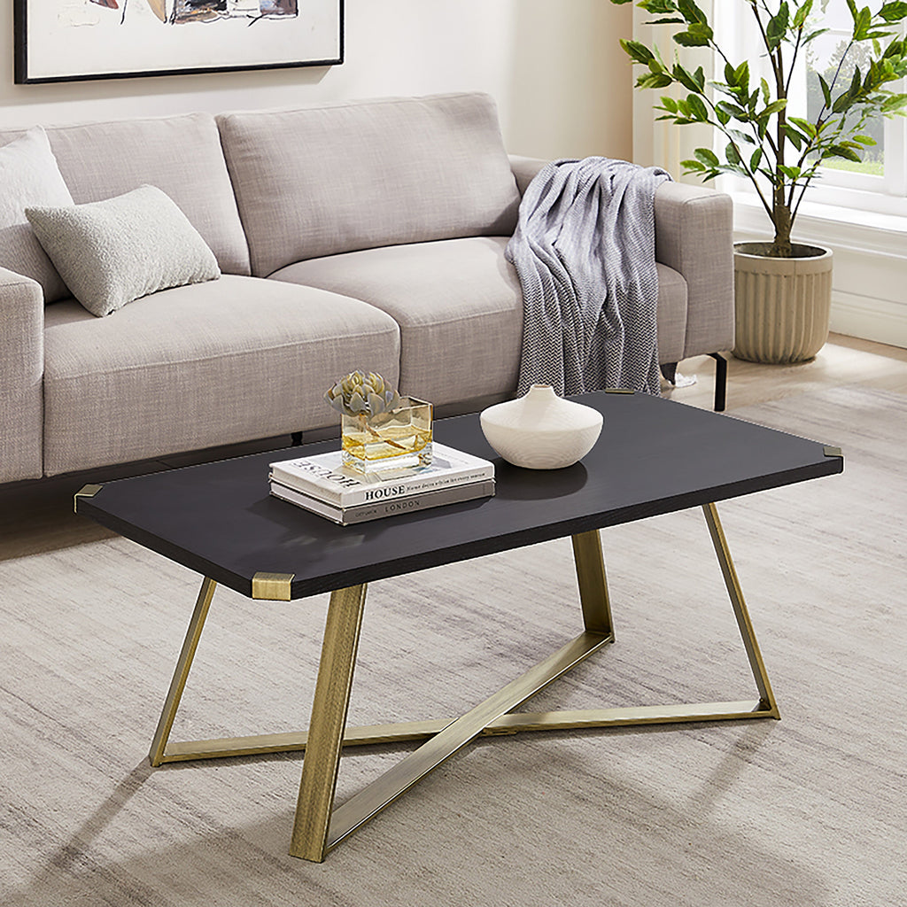 CAPRI Coffee Table - Black and Gold