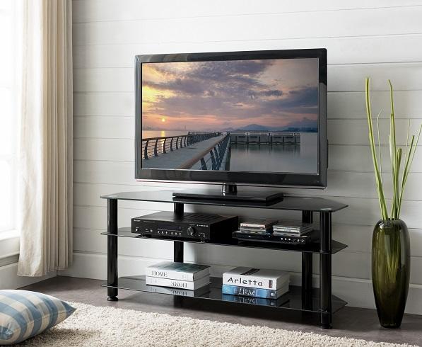 ACE TV Glass Rack - Black (1200W X 400D X 508H)