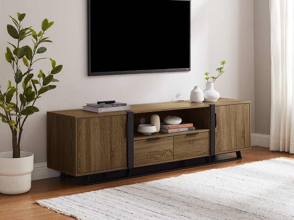 Capri TV Cabinet - Dark Oak
